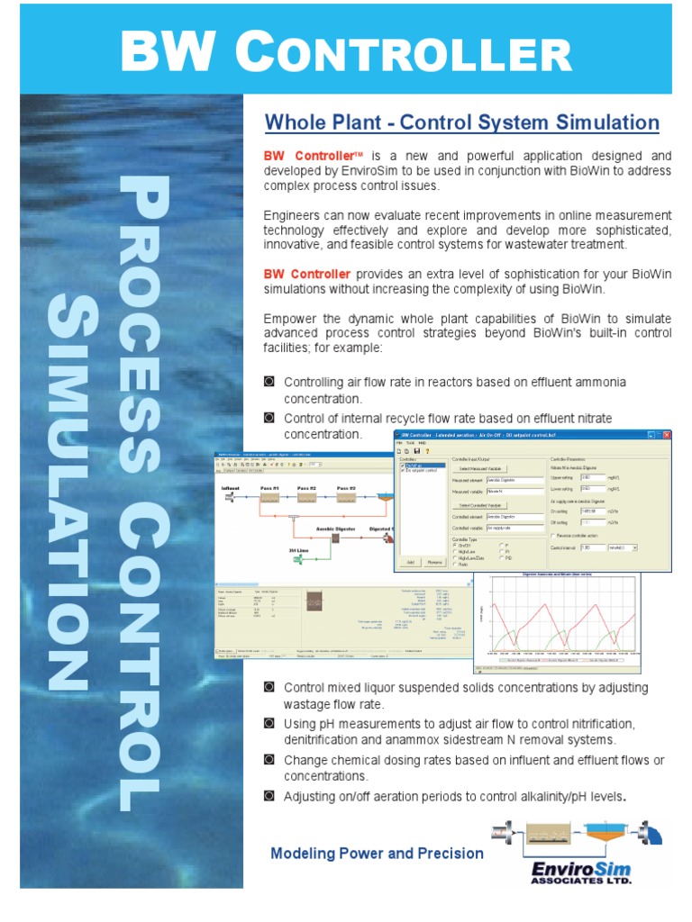 Control System Simulation Software for Wastewater Treatment Plants ...