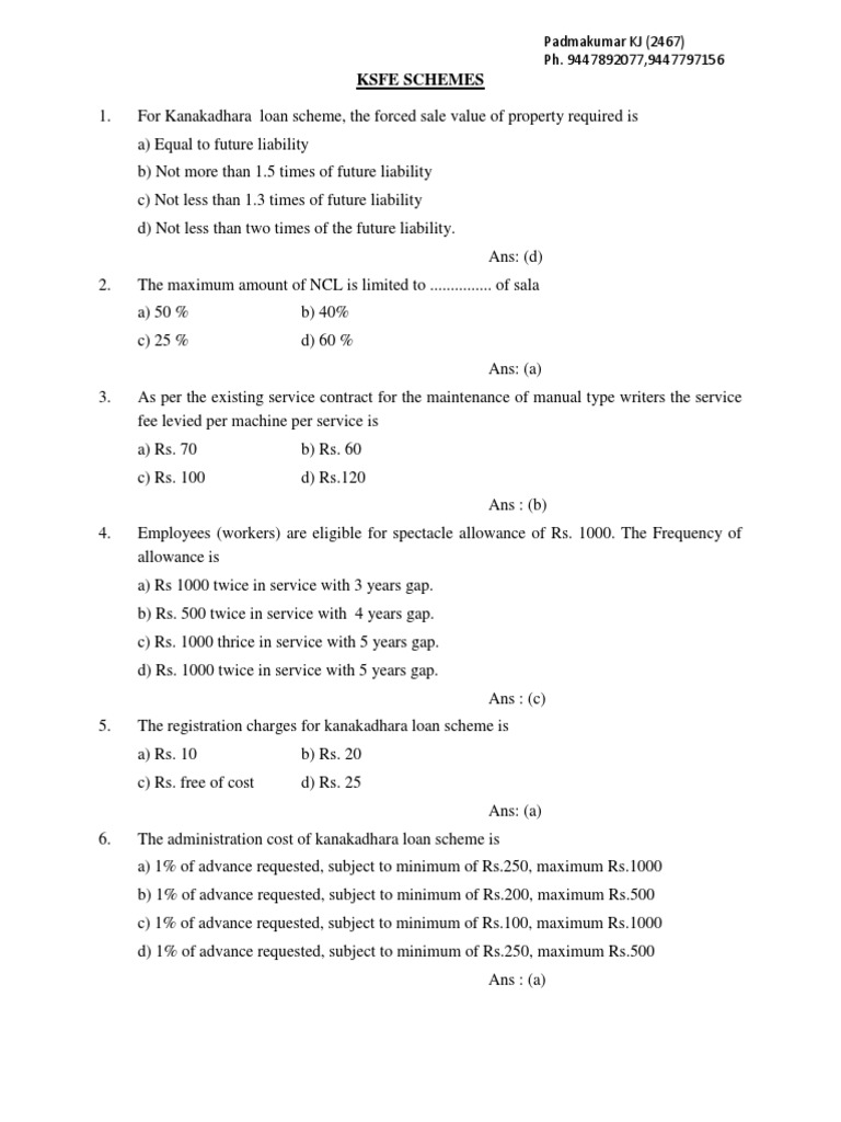 KSFE Gold Loan and Chitty Schemes Overview | PDF | Loans | Interest