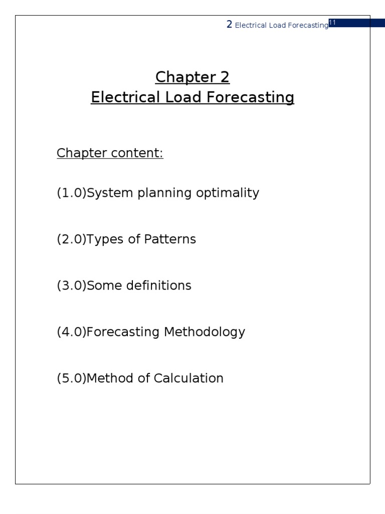 Electrical Load Forecasting Overview | PDF | Forecasting | Correlation ...