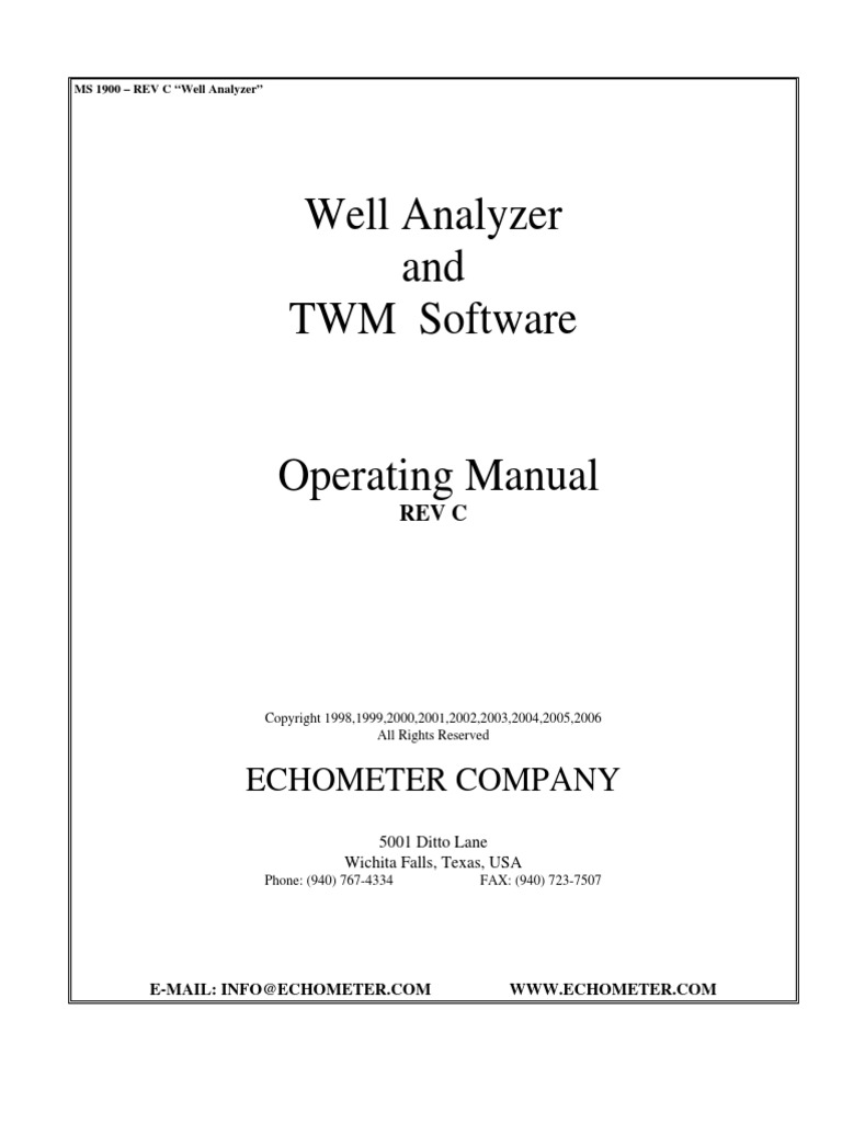 Manual TWM | PDF | Elevator | Pressure