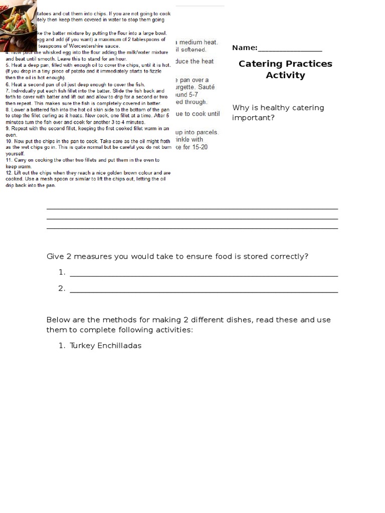 Healthy Catering Practices Guide | PDF | Business | Finance & Money ...