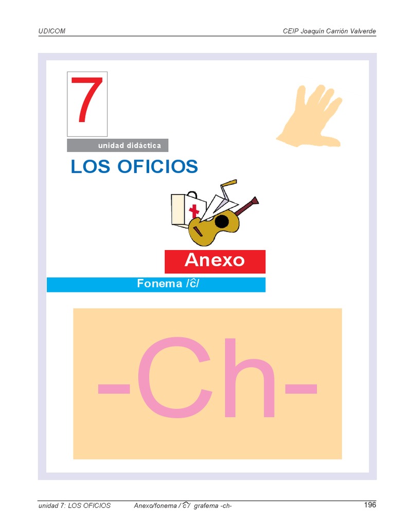 Actividades con el fonema "ch" para niños | PDF | Sílaba | Lingüística