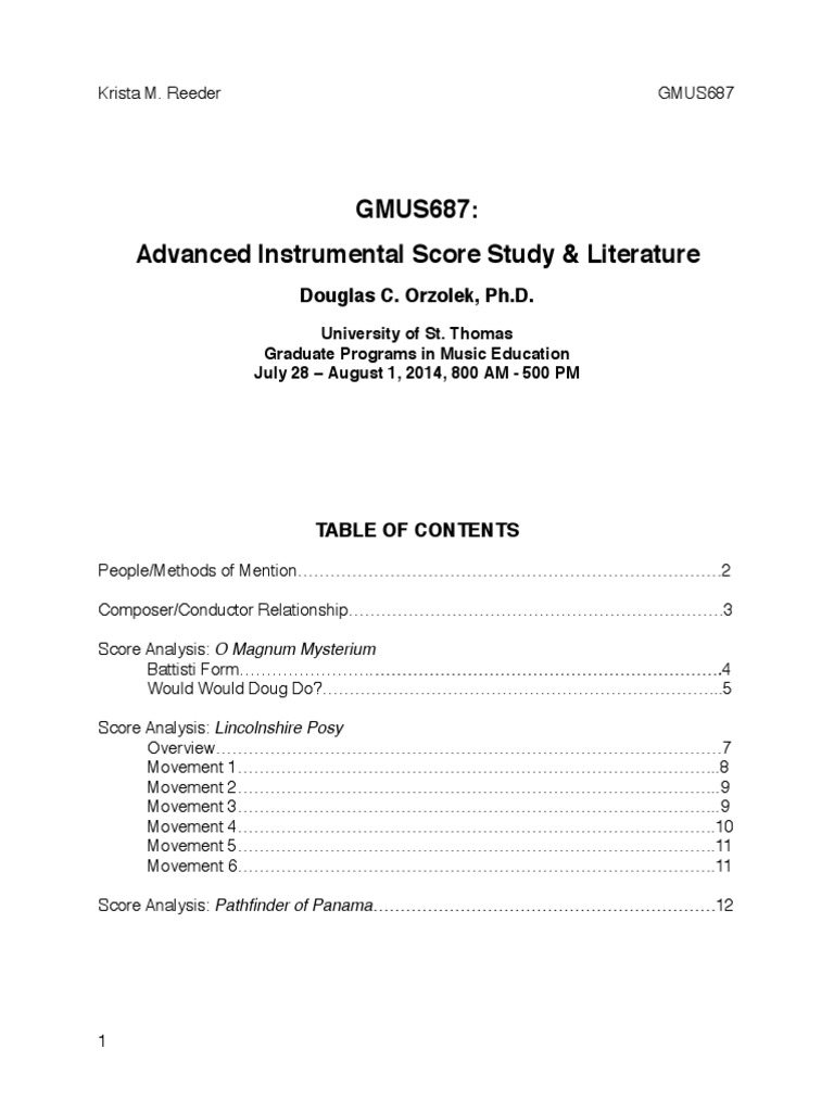 Score Study & Lit Complete Notes | PDF | Singing | Composers