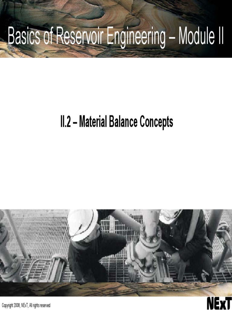 K (II-2) Material Balance Concepts | PDF | Petroleum Reservoir | Gases