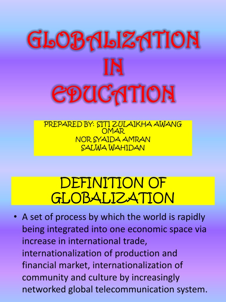 Globalization in Education | PDF | Educational Technology | Globalization