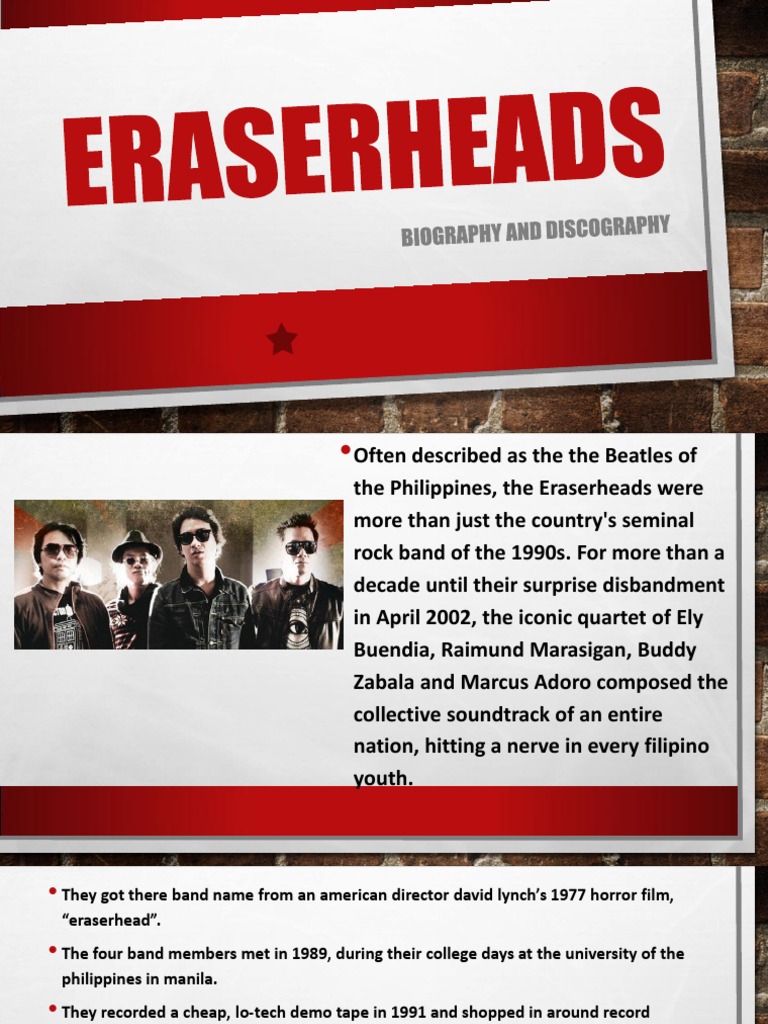 Eraserheads | PDF | Musicians | Performing Arts