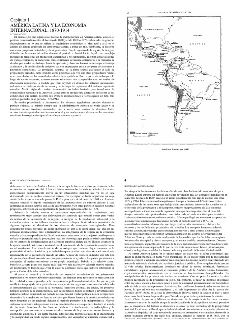 Economía de América Latina, 1870-1914 | PDF | America latina ...
