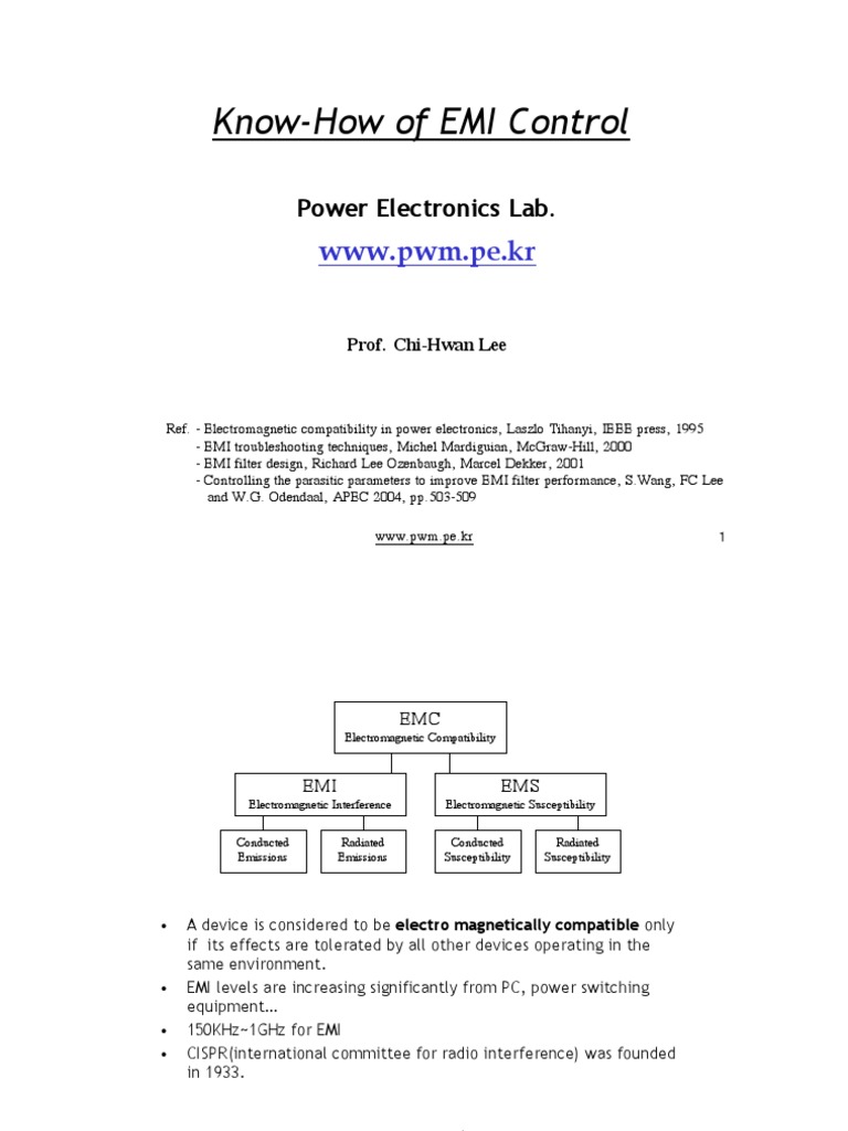 Emi Control | PDF | Electromagnetic Interference | Electromagnetic ...