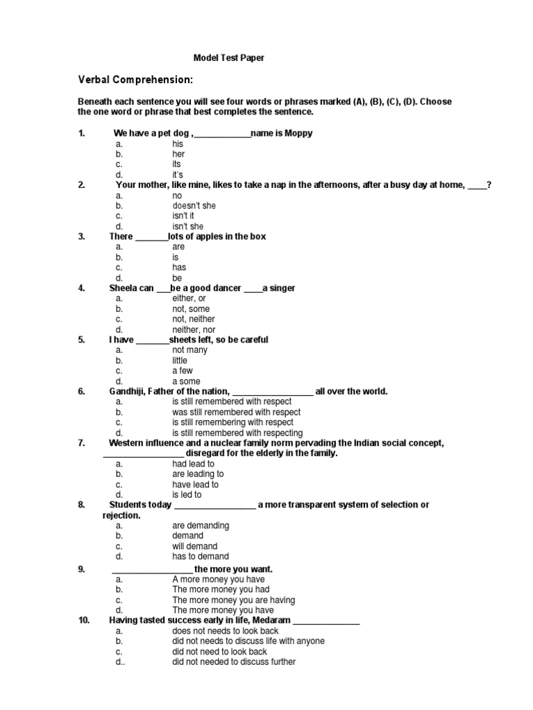 Test Paper 2 | PDF | Nature
