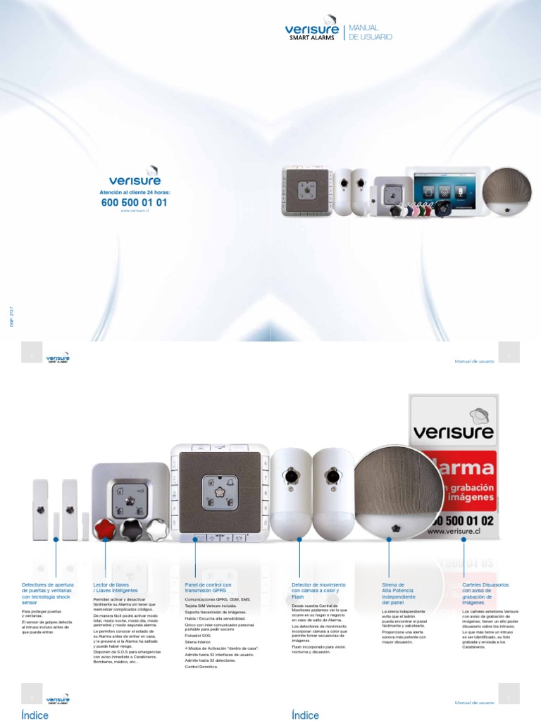 Manual Verisure | PDF | Control remoto | Diodo emisor de luz