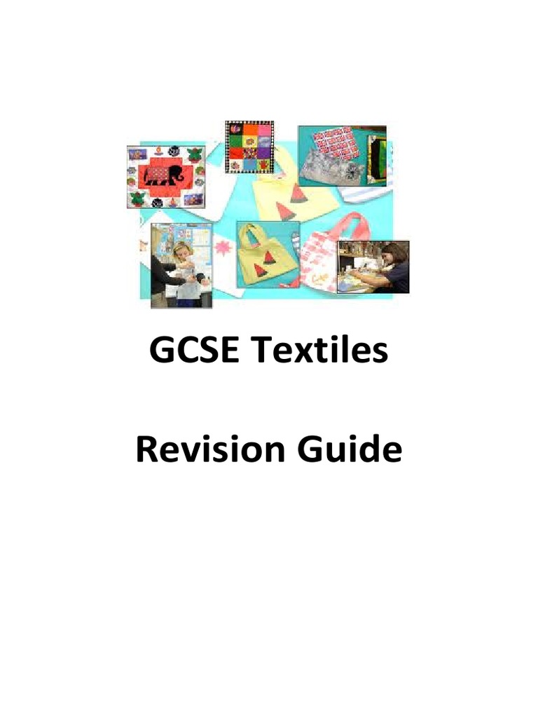 GCSE Textiles Revision Guide | PDF | Textiles | Seam (Sewing)