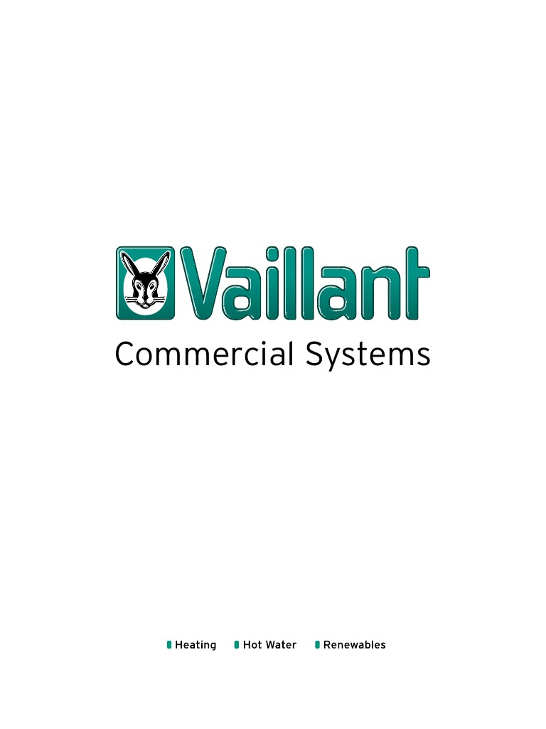 Vaillant Commercial Range Brochure | PDF | Water Heating | Thermostat