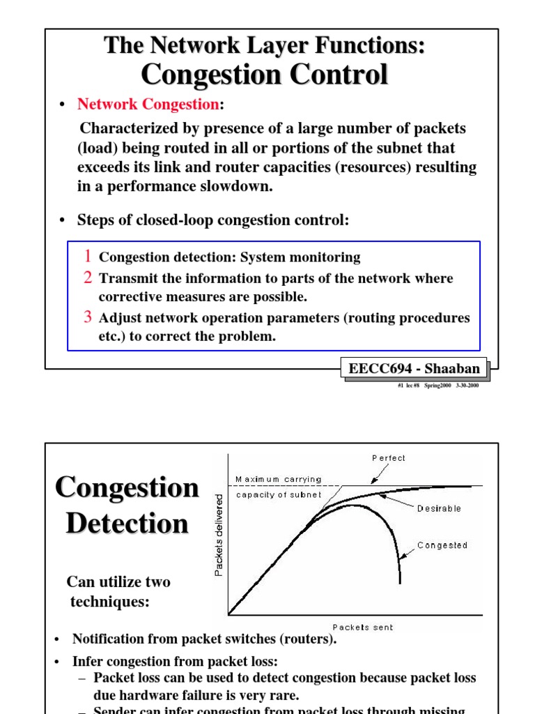 Network Functions | PDF | Network Congestion | Computer Network
