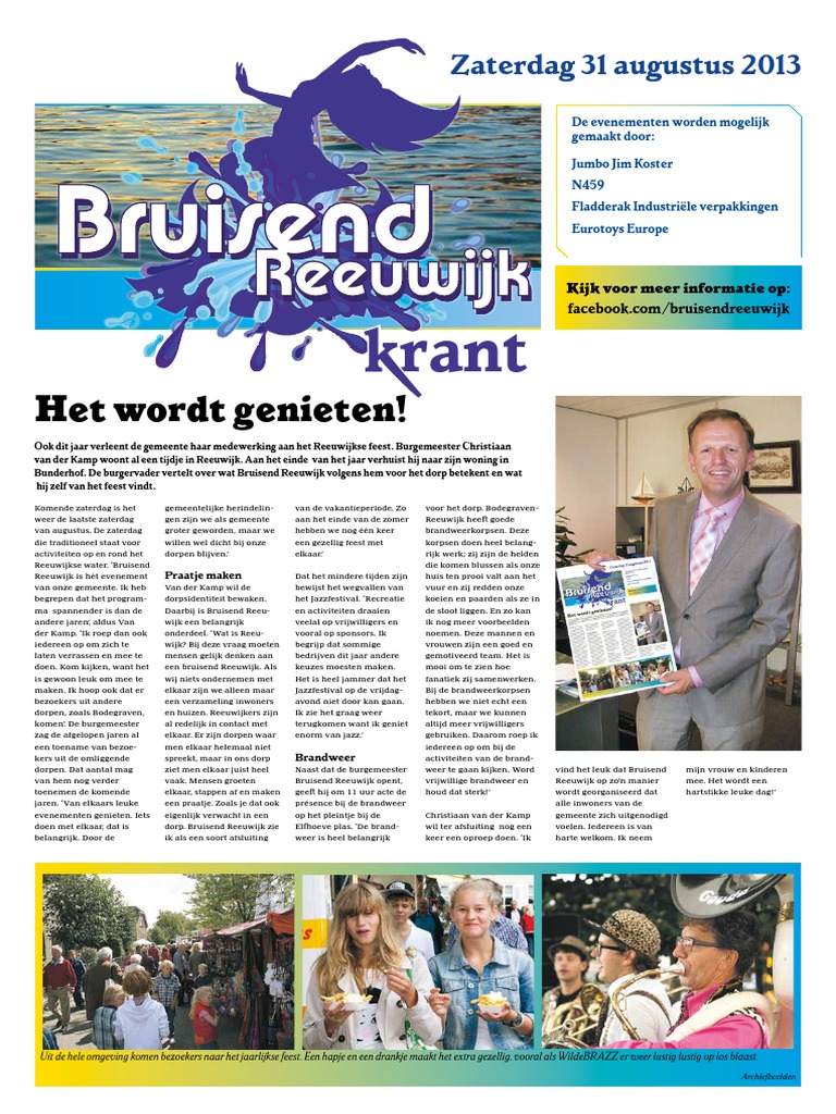Bruisend Reeuwijk - 28 Augustus 2013 | PDF