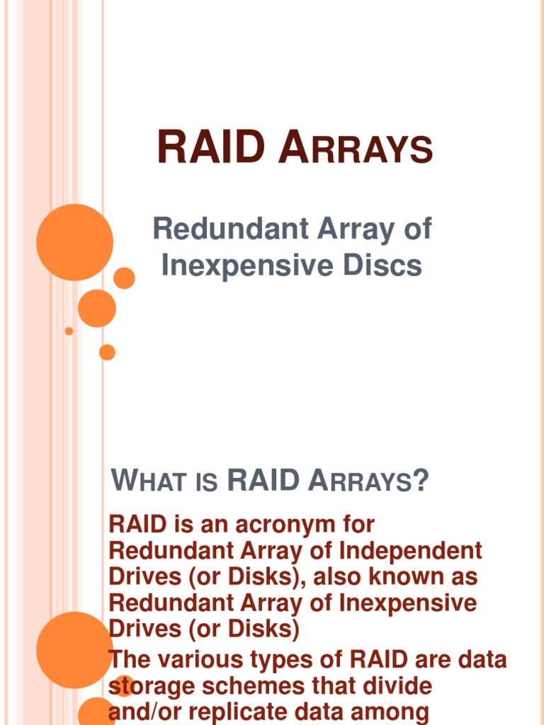 Raid A: Redundant Array of Inexpensive Discs | PDF | Hard Disk Drive | Data