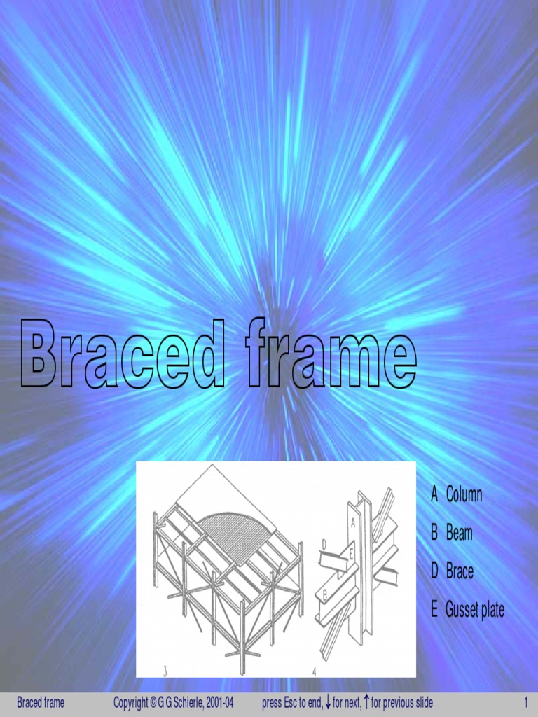 28 Braced Frame | PDF | Beam (Structure) | Materials Science