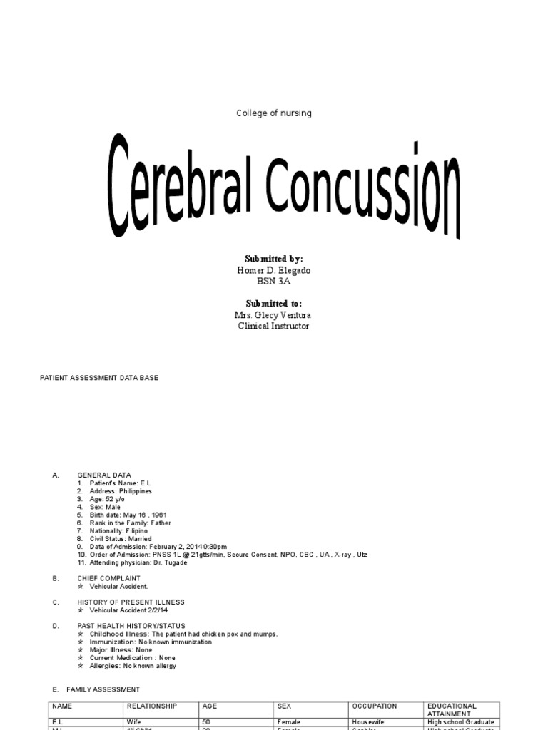 Cerebral Concussion (2.0!) | PDF | Brainstem | Neurobiology