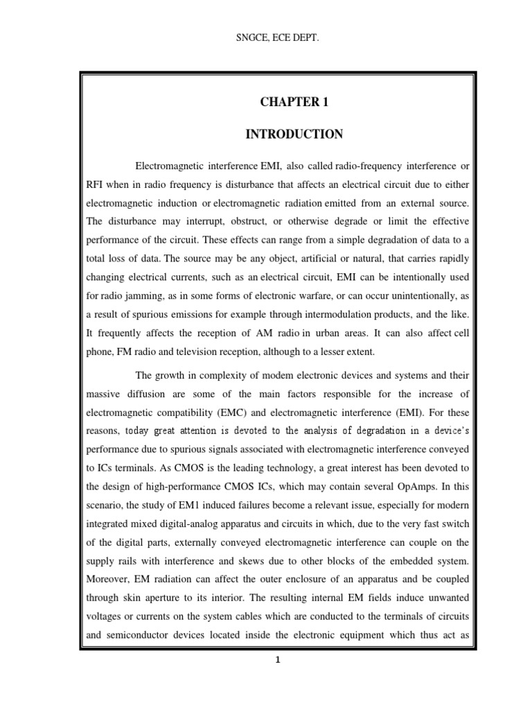EMI Report | PDF | Electromagnetic Interference | Electromagnetic ...