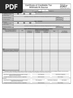 BIR Form 2307 | Withholding Tax