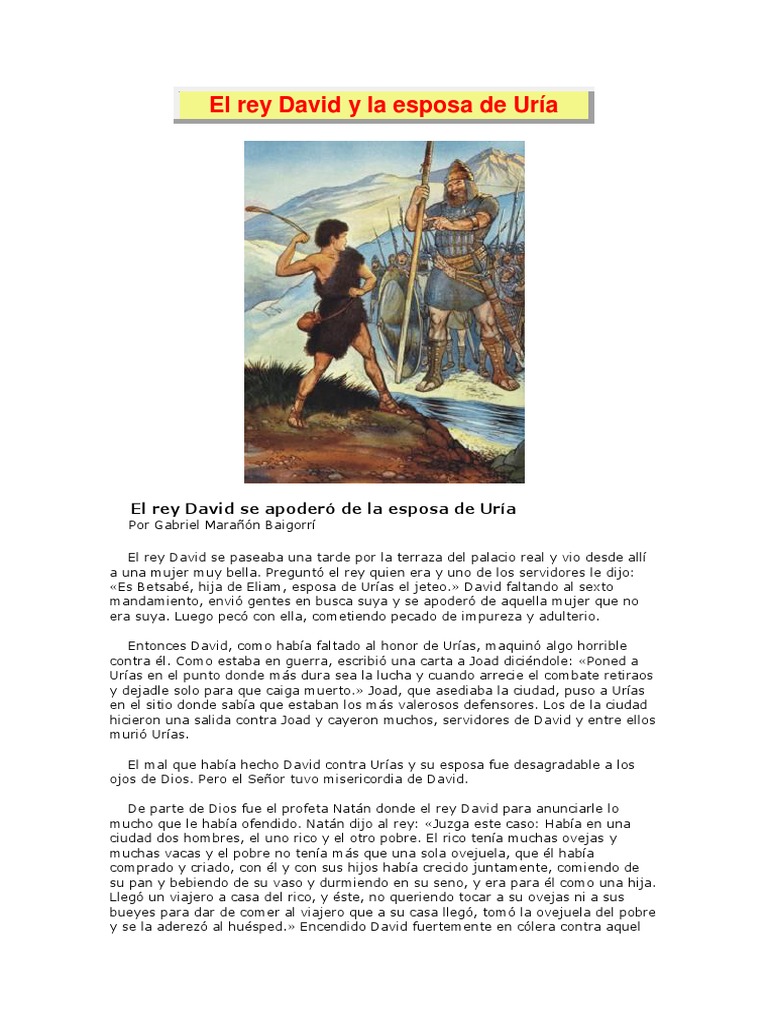 El Rey David y La Esposa de Uría | David | Biblia
