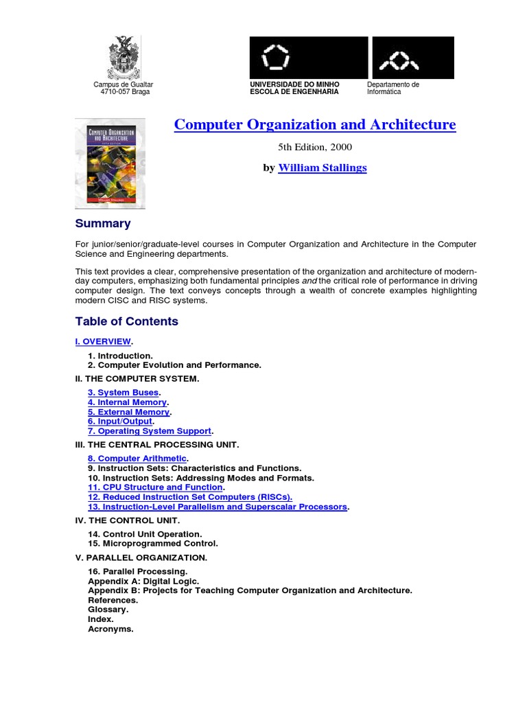William Stallings Computer Organization And Architecture 6th Edition Pdf