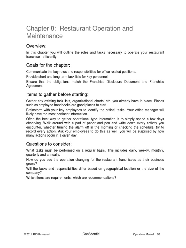 Restaurant Food Service Ops Manual Sample Chapter 8 | Point Of Sale ...