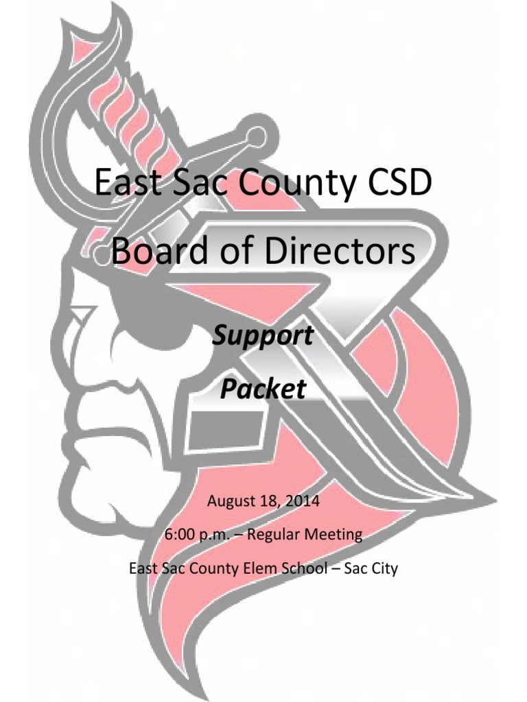 East Sac County CSD Board Meeting Agenda | PDF | Business