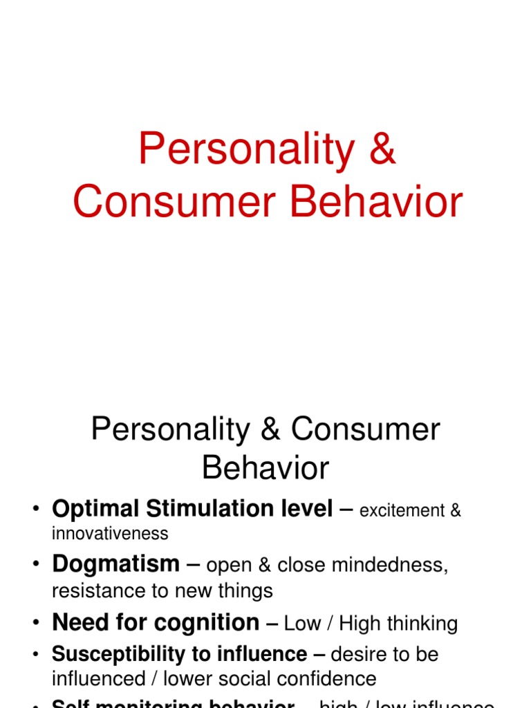 Personality & Self Concept | PDF | Self | Self Concept