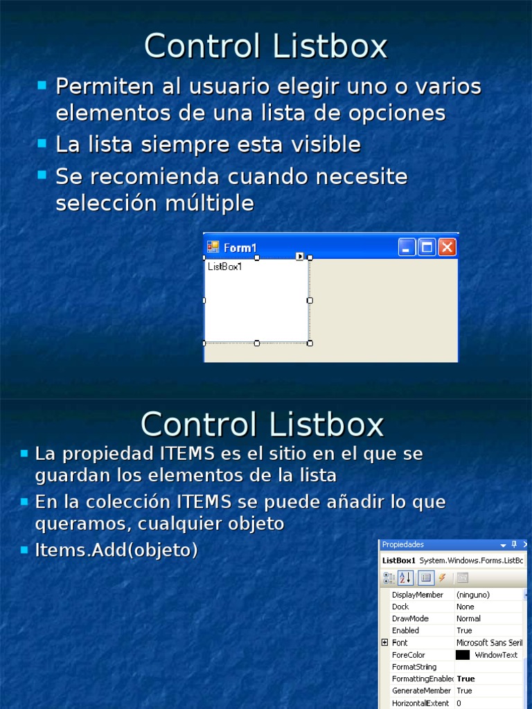 Control Listbox | PDF