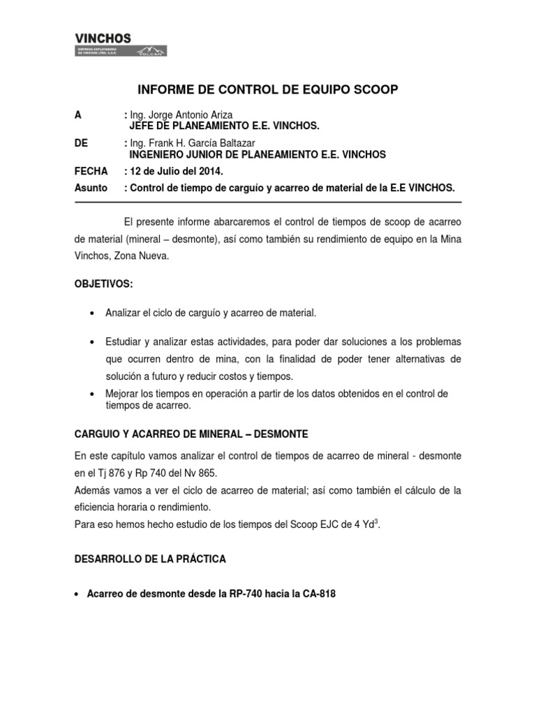 Informe de Control de Equipo Scoop | PDF | Regresión lineal | Análisis ...