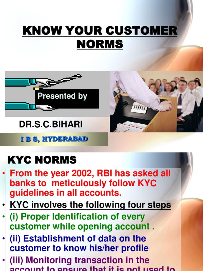 4-Kyc Norms | PDF | Identity Document | Government Information