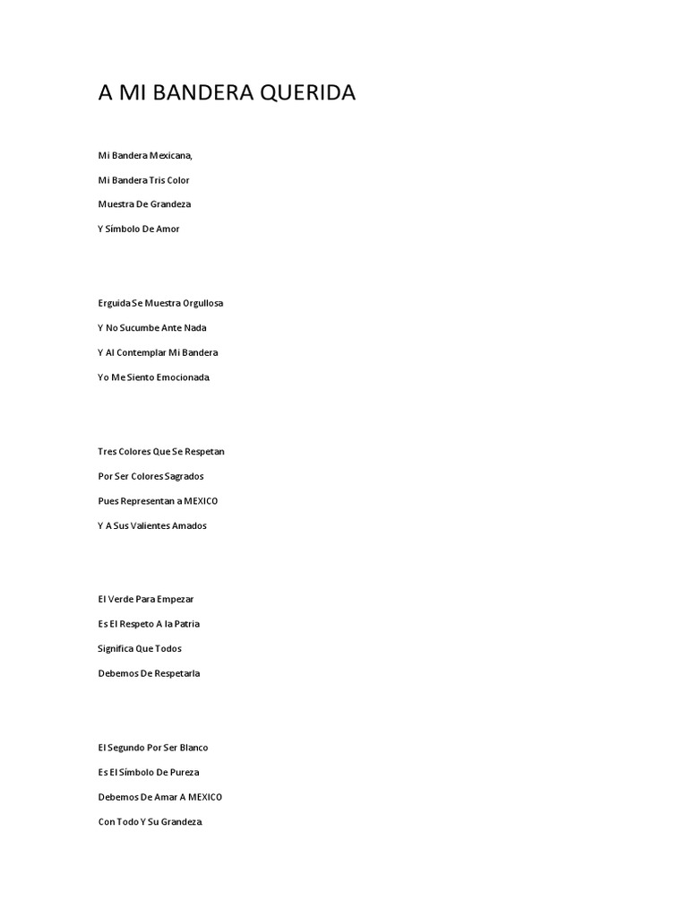 A Mi Bandera Querida