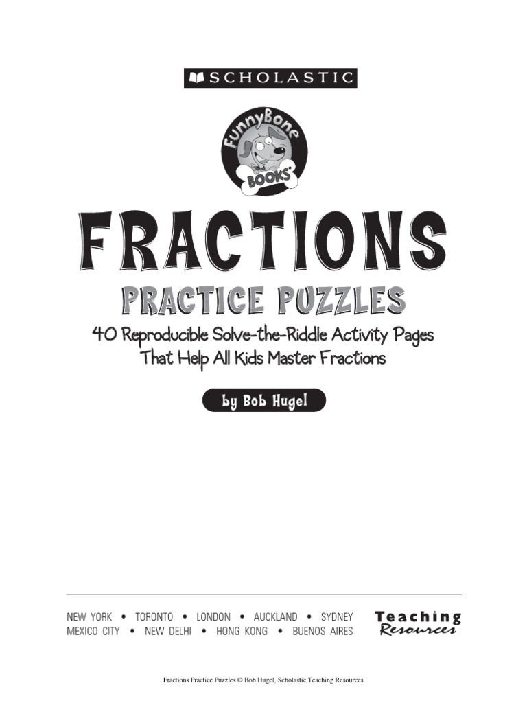 Fractions Puzzle Sheets | PDF | Fraction (Mathematics) | Arithmetic