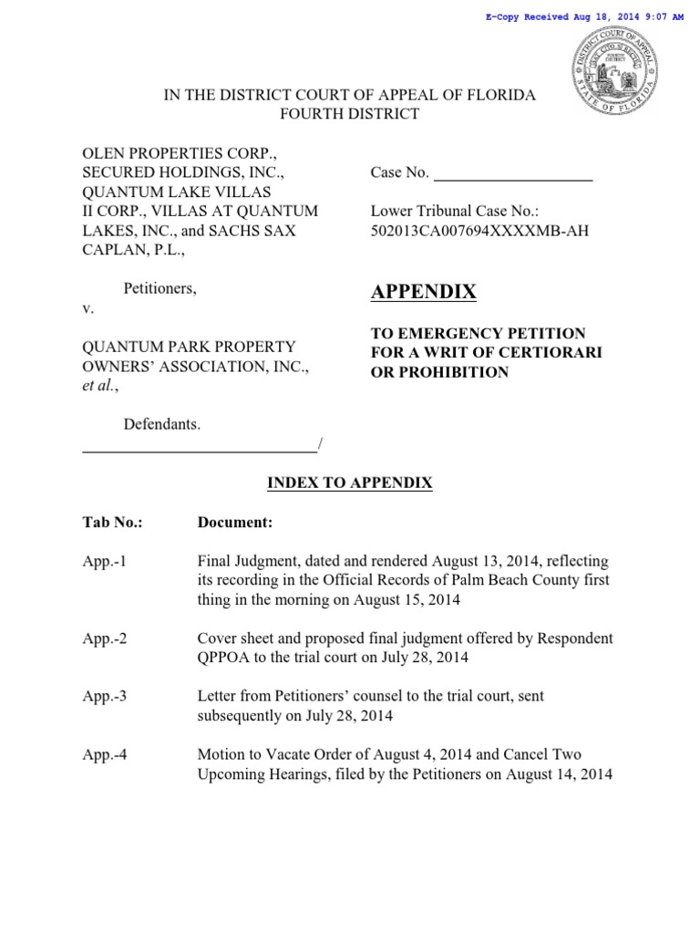 Binder 1 | PDF | Writ Of Prohibition | Attorney's Fee