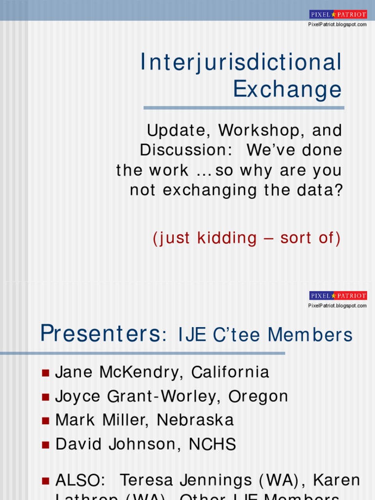 NAPHSIS Interjurisdictional Exchange | PDF | File Format | Key ...