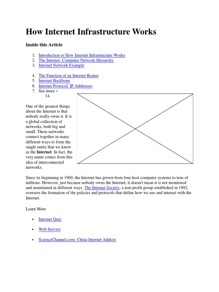 How Internet Infrastructure Works | PDF | Computer Network | Internet ...