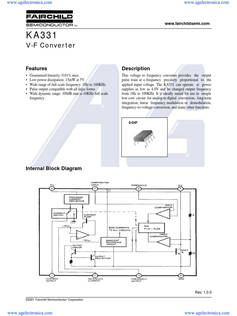 V-F Converter: Features Description | Download Free PDF | Electronics ...