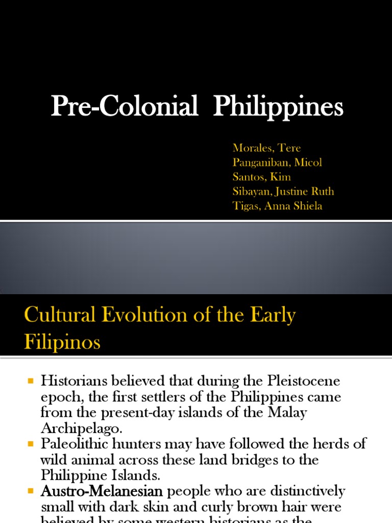 Pre-Colonial Philippines: Culture & Society | PDF | Philippines ...