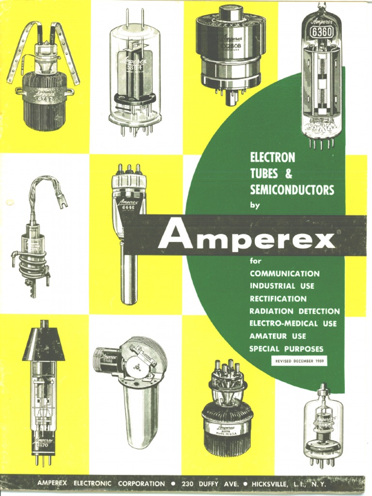 Amperex Vacuum Tubes 1959 | Vacuum Tube | Diode | Free 30-day Trial ...