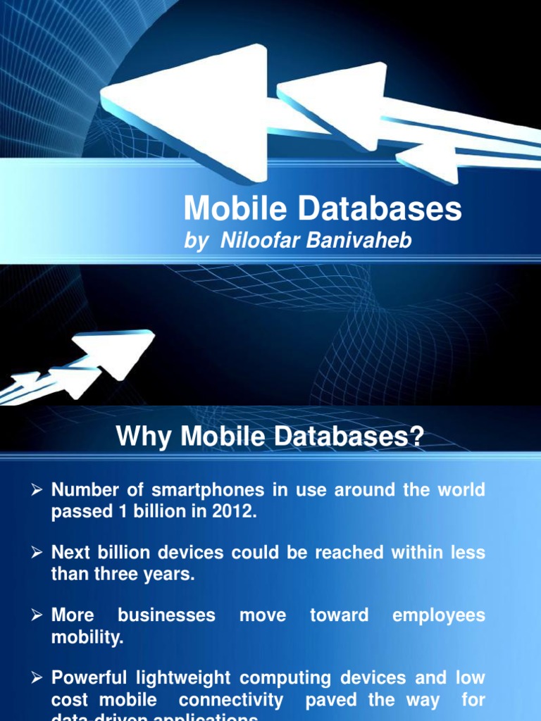 An Overview of Mobile Databases: Characteristics, Requirements and Existing Solutions | PDF ...