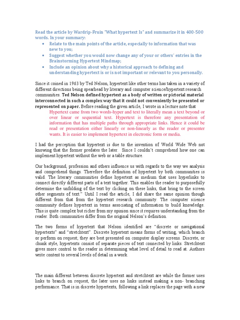 Types of Hypertext | Hypertext | Hyperlink