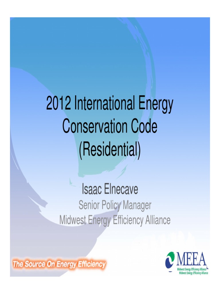 Iecc Code Workshop | PDF | Ventilation (Architecture) | Duct (Flow)