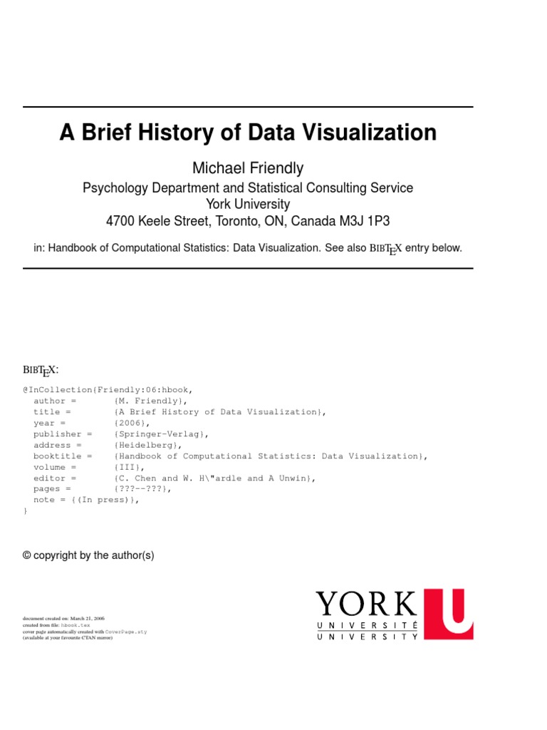 A Brief History of Data Visualization | PDF