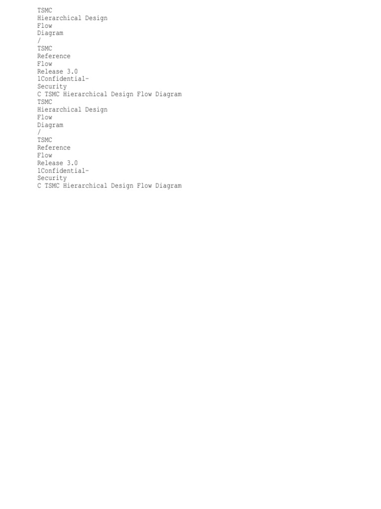 TSMC 4 0 Design Flow Diagram | PDF | Areas Of Computer Science ...