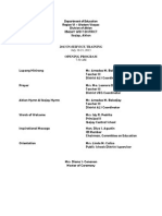 Brigada Eskwela Closing Program Narrative | PDF