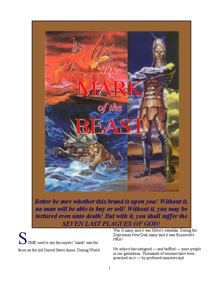 The MARK of the Beast--What is it? | The Beast (Revelation) | Sabbath ...