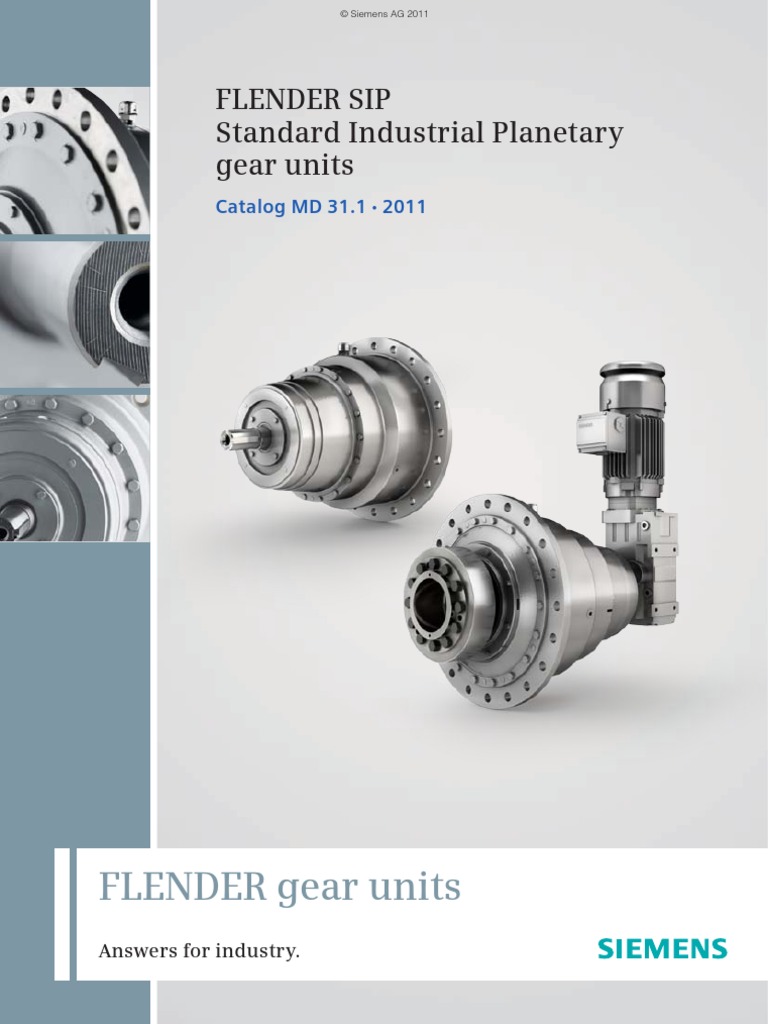 Flender Sip Catalogue en | PDF | Transmission (Mechanics) | Gear