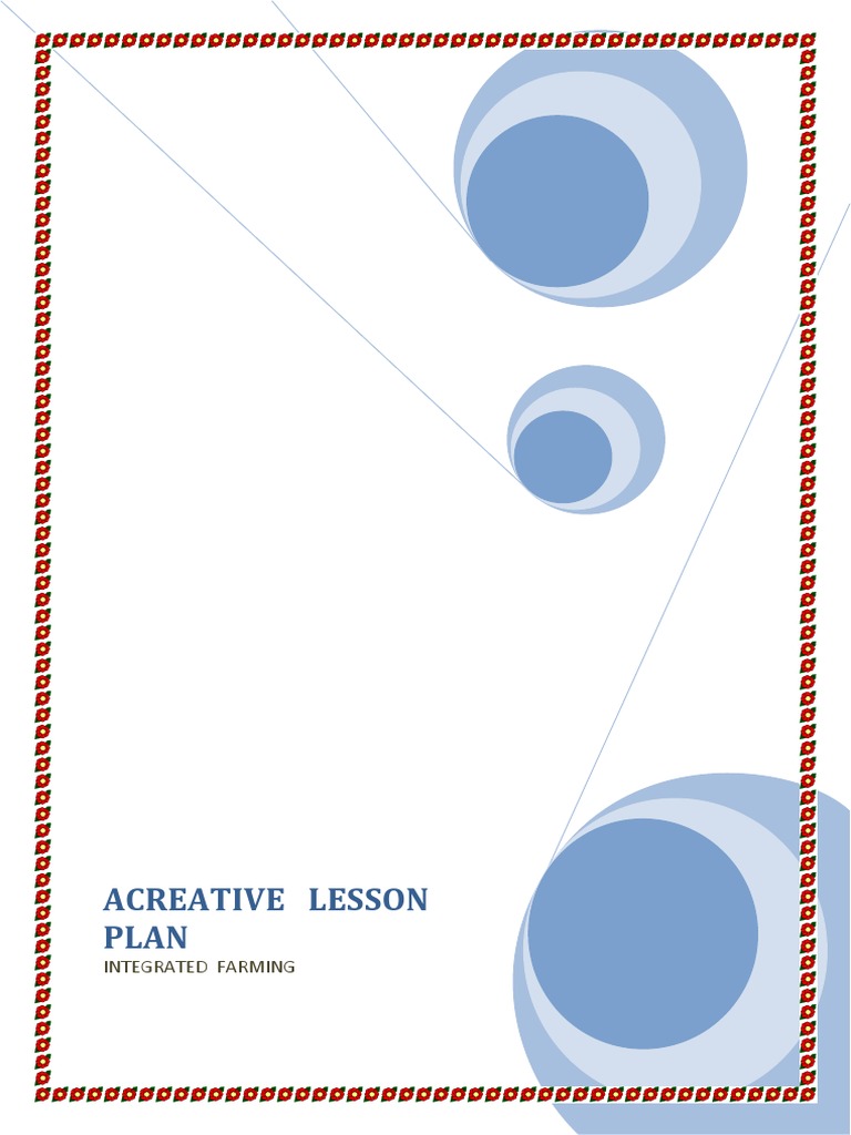 Creative Lesson Plan | PDF | Agriculture | Teachers