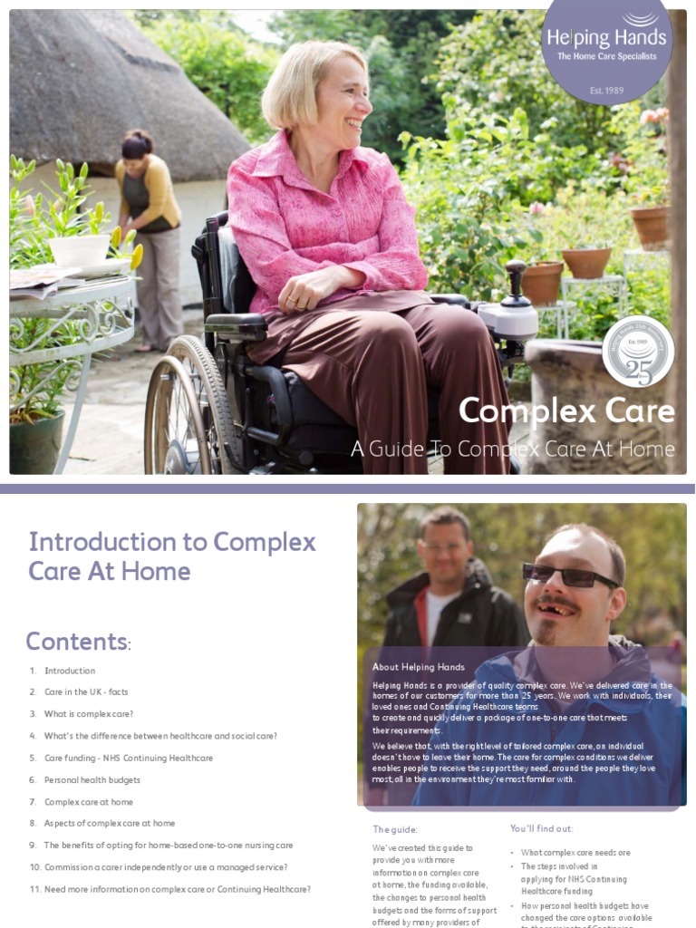 Complex Care - A Guide To Complex Care at Home | PDF | Urinary ...