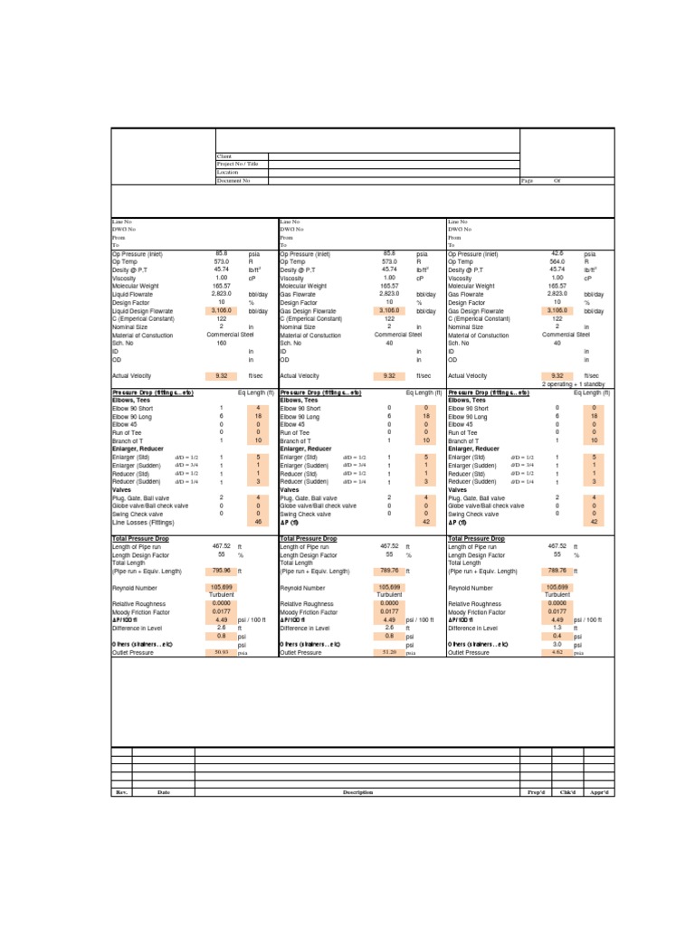 Liq Line Sizing | PDF